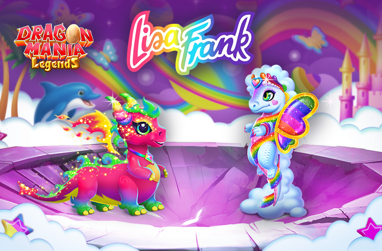 Dragon Mania Legends x Lisa Frank: A Burst of Color Arrives in Dragolandia!